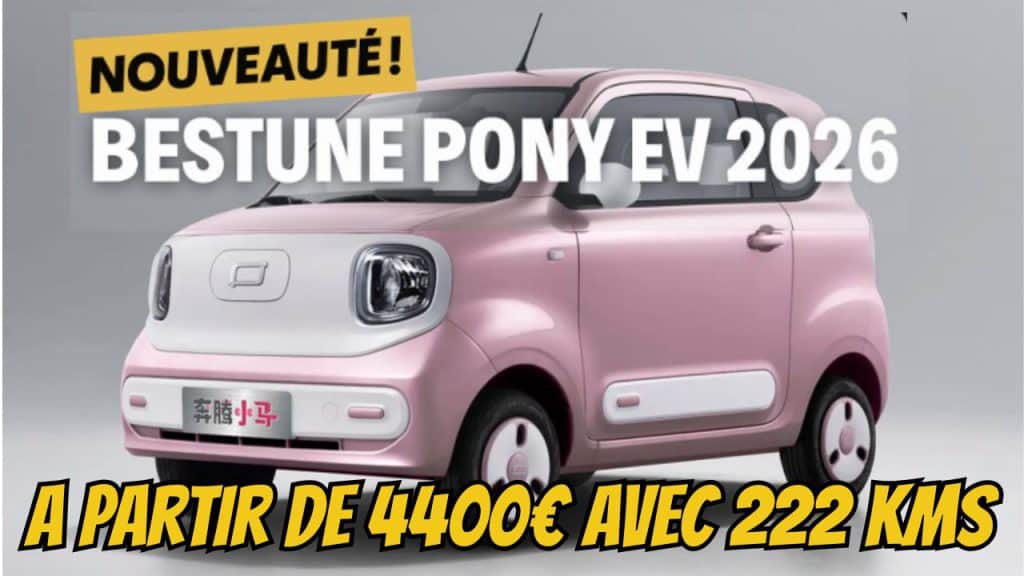 2026 Bestune Pony EV : Cette microcar électrique avec 222kms ne coute ...