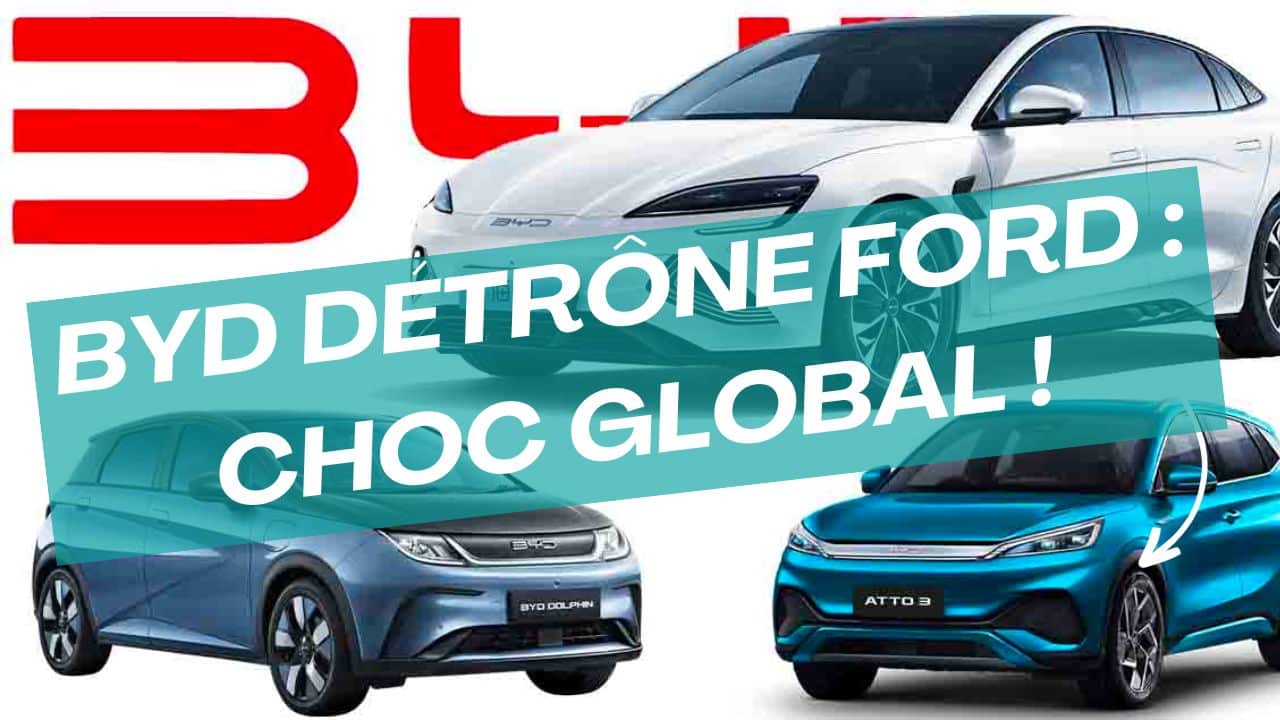 BYD Surpasse Ford et Devient la Quatrième Marque Automobile la Plus Vendue au Monde en Août