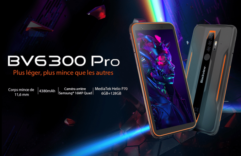 Blackview BV6300 Pro, un smartphone 4G resistant IP68/69k plus mince et ...
