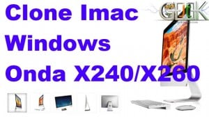 Clone imac Windows PC All in one Onda X260 128GB SSD 21"
