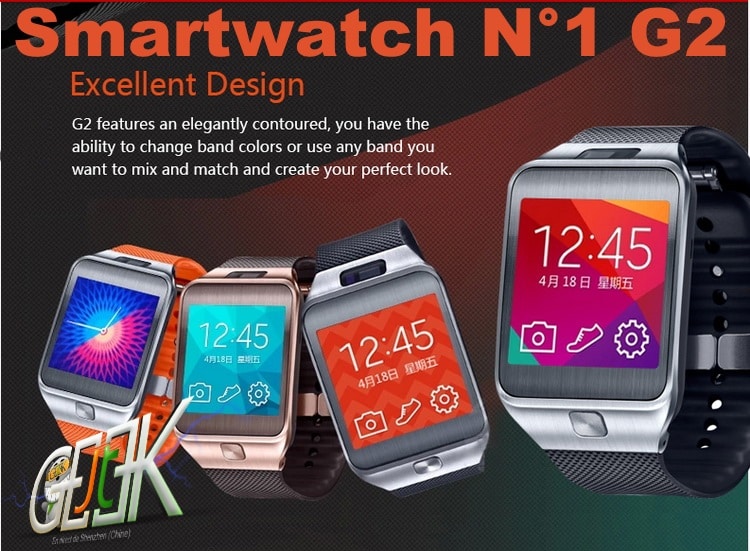 Smartwatch N°1 G2 , la copie de la Samsung Gear 2