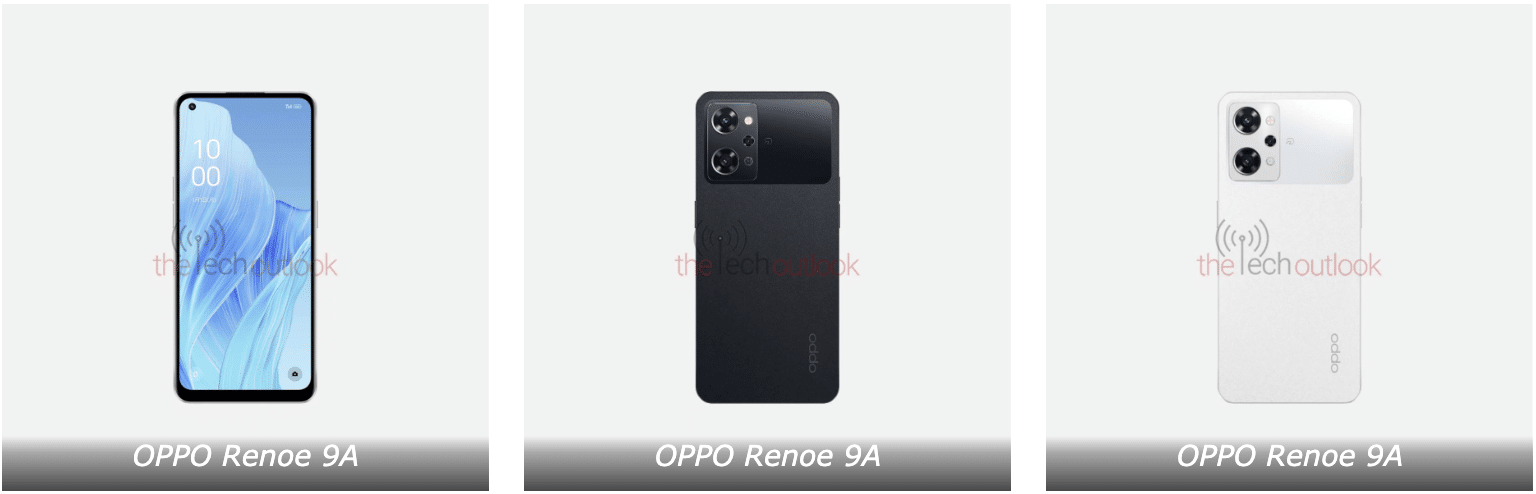 Oppo Reno 9A : fuites des spécifications et des images ; voici tout ce ...