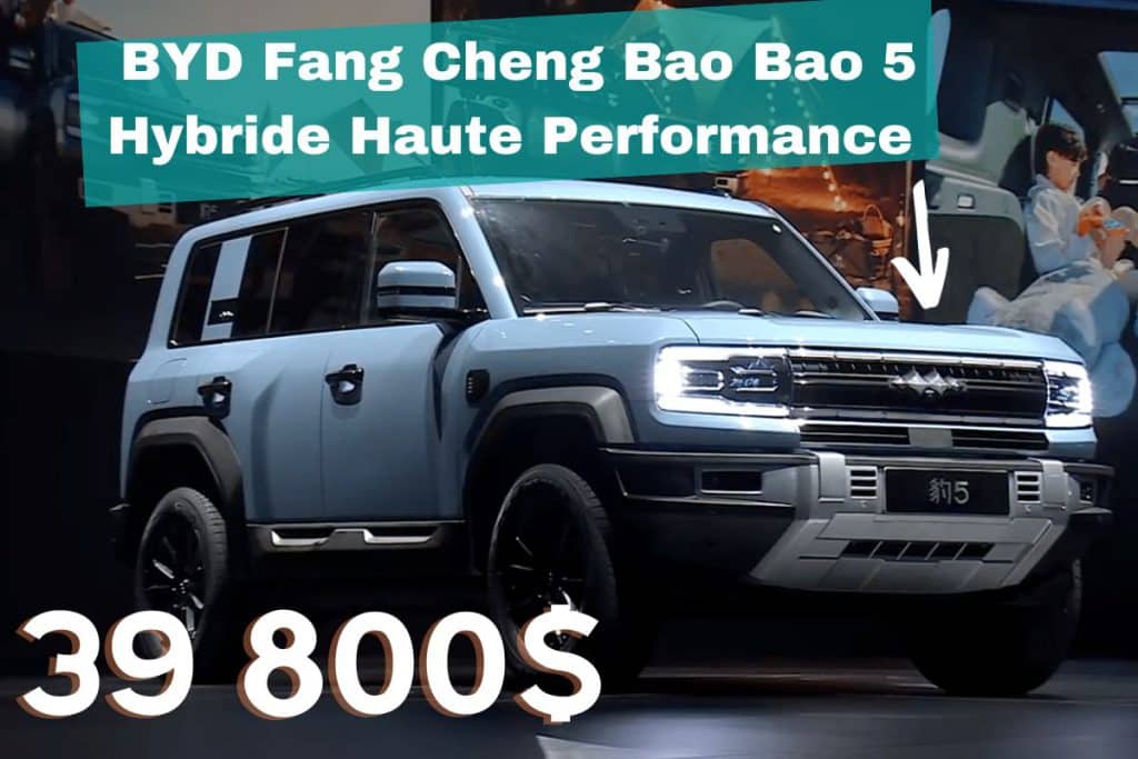 Le BYD Fang Cheng Bao Bao 5 est un SUV PHEV Révolutionnaire à Partir de 39 800 USD