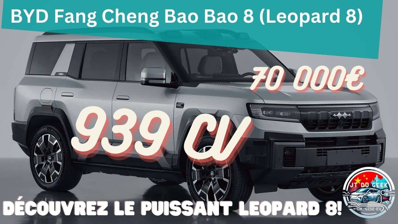 BYD Fang Cheng Bao Bao 8 (Leopard 8) : Un SUV Robuste avec 939 Chevaux Dévoilé