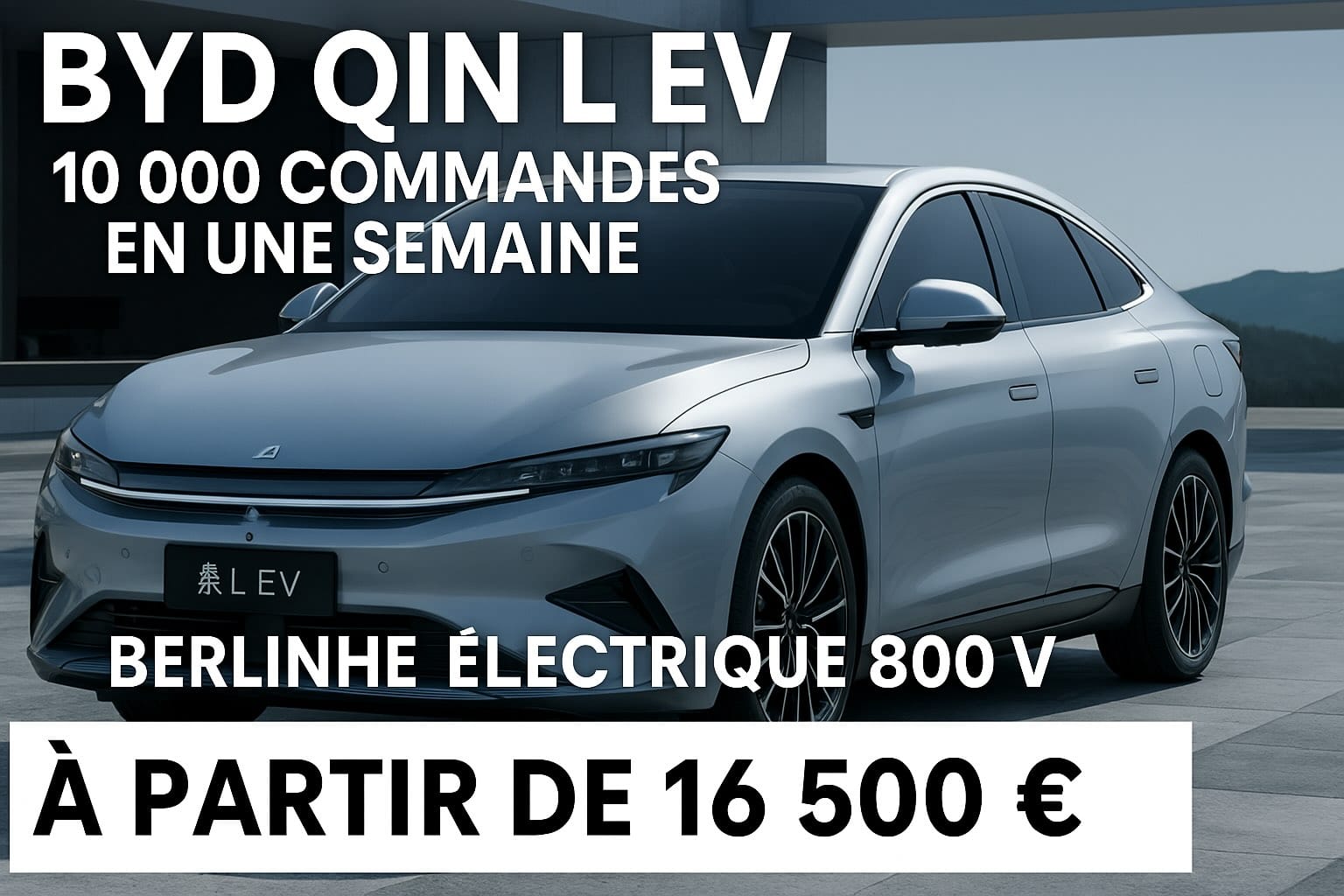 BYD Qin L EV, 10 000 commandes en une semaine pour cette berline électrique 800V à partir de 16 ...
