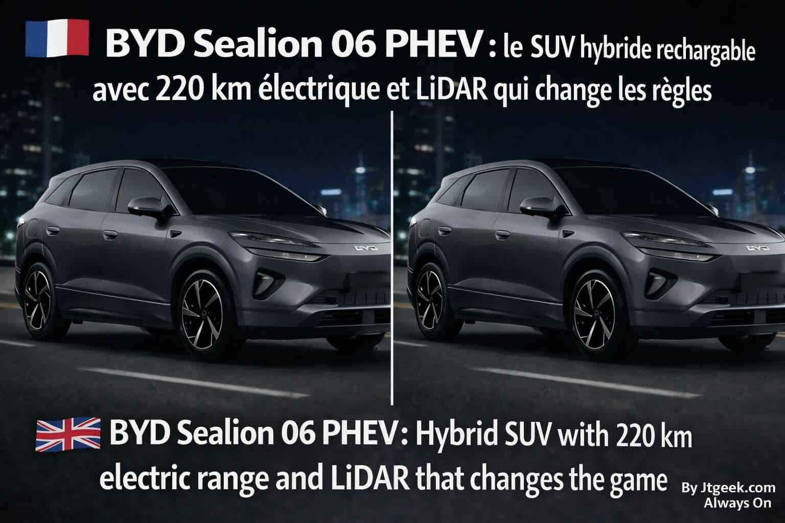 BYD Sealion 06 PHEV : le SUV hybride rechargeable avec 220 km ...