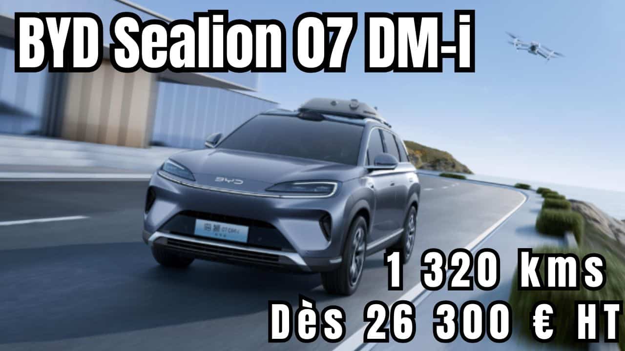 BYD Sealion 07 DM-i : SUV hybride intelligent avec 1 320 km d’autonomie dès 26 300 € HT