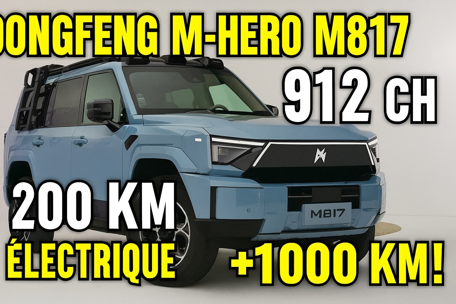 Dongfeng M-Hero M817 avec technologie HarmonyOS : 912 ch, 4,2 s au 0–100, 200 km en électrique ...