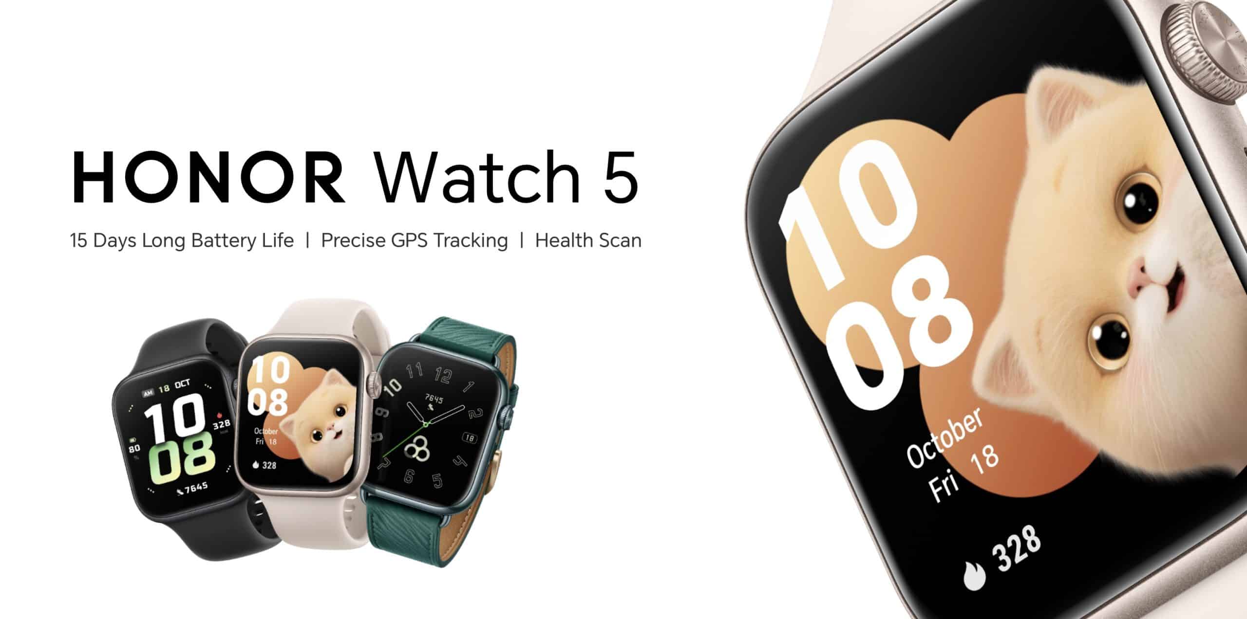 Honor Watch 5 Lancée en Europe : Écran AMOLED, 15 Jours d'Autonomie et ...