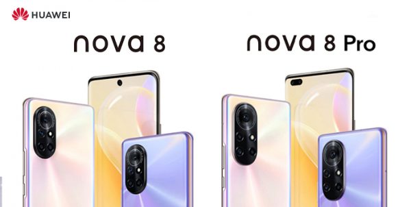 Huawei Nova 8, Nova 8 Pro avec écran 120Hz, processeur Kirin 985, quad caméras 64MP et charge ...