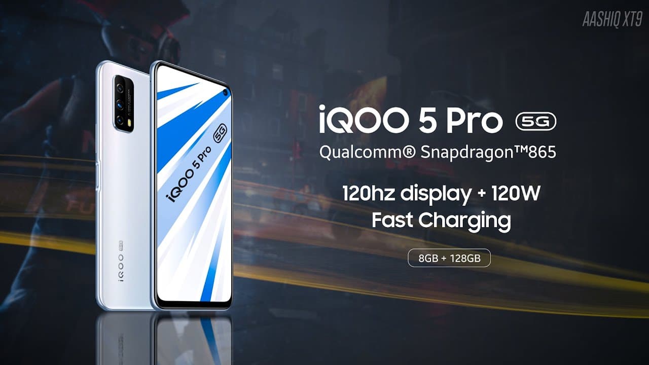 iQOO 5, iQOO 5 Pro ,charge rapide 120 W, un écran incurvé 120 Hz et triples caméras 50MP