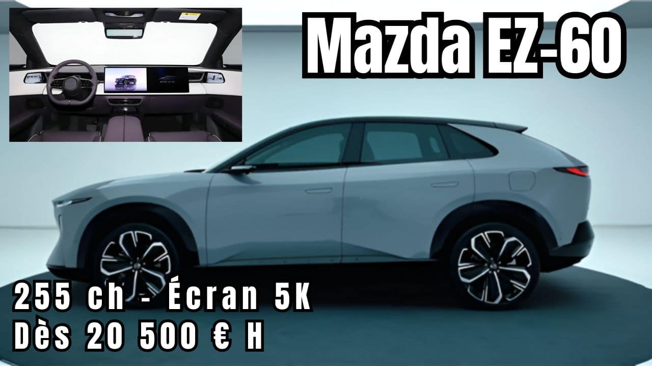 Mazda EZ-60 : Le SUV électrique premium avec écran 5K et son Dolby Atmos dès 20 500 € en Chine