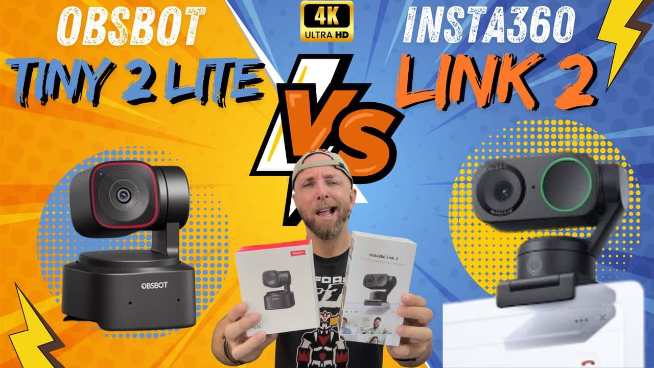 Quelle Webcam 4K PTZ avec IA Gagne le Match ? OBSBOT Tiny 2 Lite vs Insta360 Link 2 en Duel