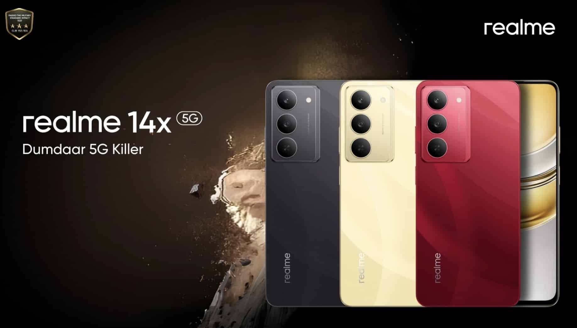Realme 14x 5G : Une fuite dévoile un look premium et une batterie de 6 ...