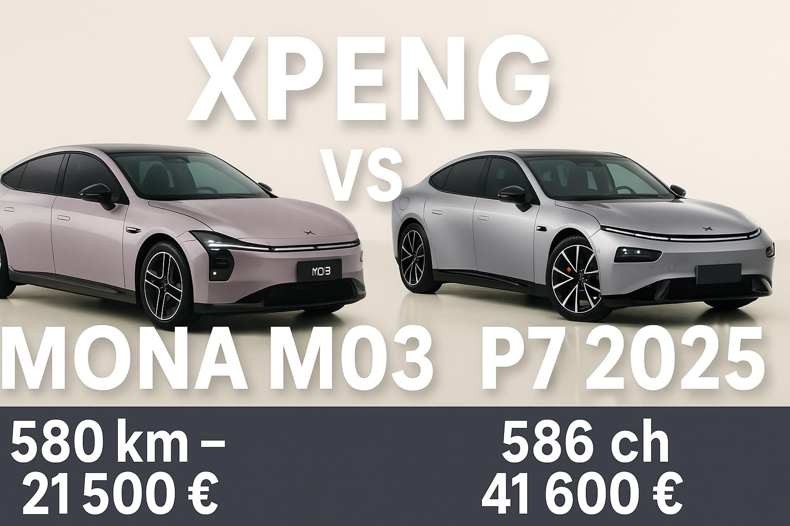 Xpeng MONA M03 Max vs Xpeng P7 2025 : deux visions électriques, une ...