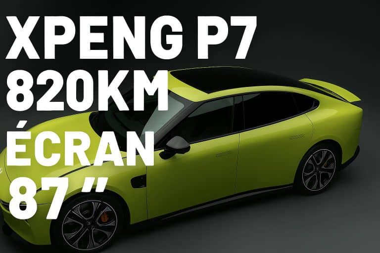 Xpeng P7 2026 : Jusqu’à 820 km, écran 87", recharge 486 kW… Le monstre chinois arrive
